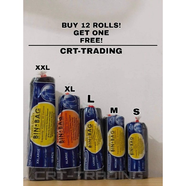 CALYPSO BIN-BAG ROLLED Trash Bag/Garbage Bag with tie....(SAVER BAGS ...