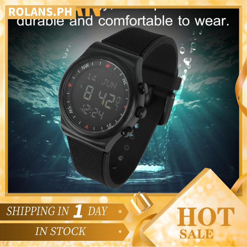 Rolan New Modern Sport Azan Muslim Black Watch Worldwide Prayer Time ...