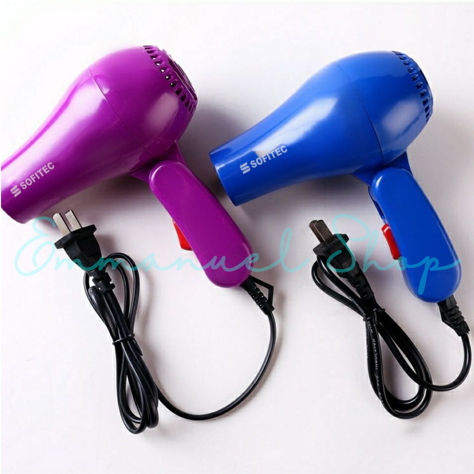 Mini Foldable Hair Dryer Blower Travel Size Hair Tool Blue Pink Compact ...