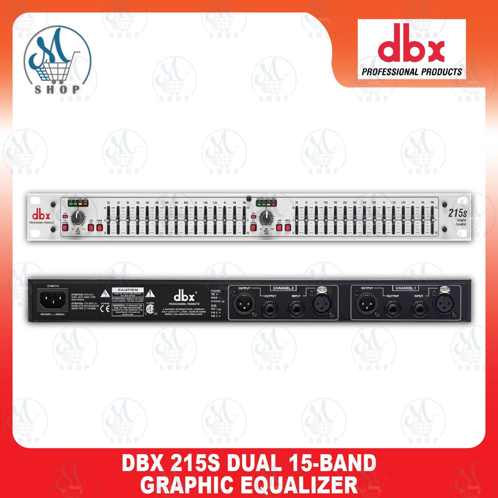 dbx 215s EQ Dual 15-Band Graphic Equalizer | Shopee Philippines