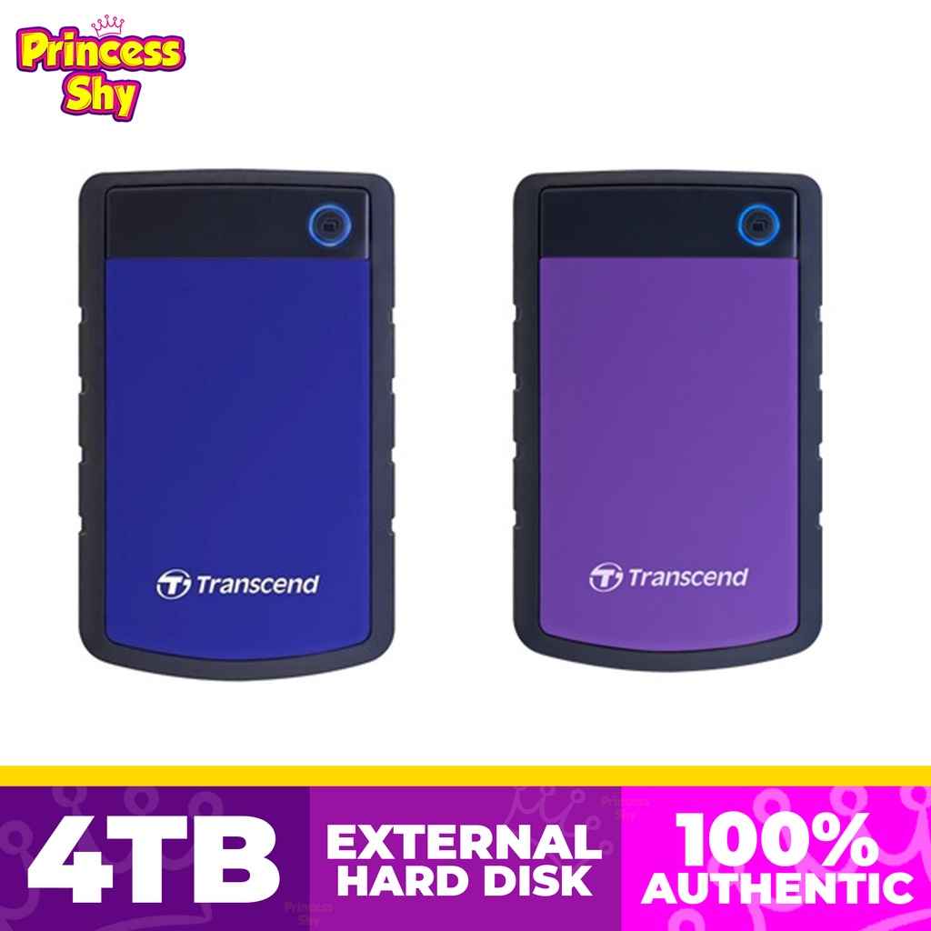 Transcend StoreJet 25H3B 4TB Portable External Hard Drive | Shopee Philippines
