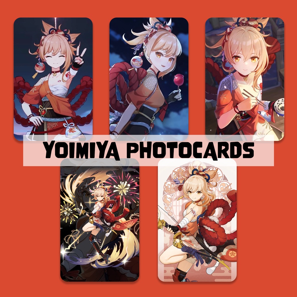Genshin Impact Photocards - YOIMIYA Textured Photocards Front and Back ...