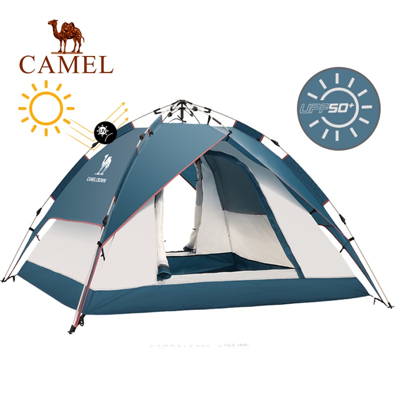 CAMEL Automatic Sunshade Waterproof Tent Outdoor Camping 3-4 People ...