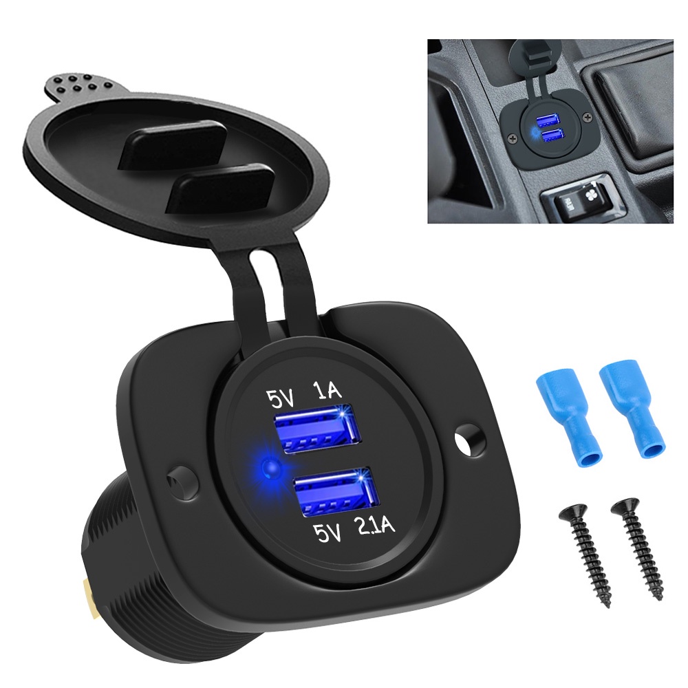 Dual USB Socket Charger Universal USB Socket Plug Adapter Outlet Power ...