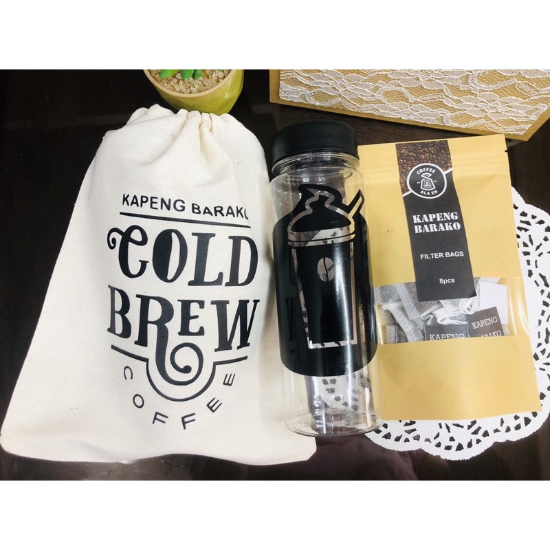 Cold Brew kit gift pack black label / barako brew | Shopee Philippines