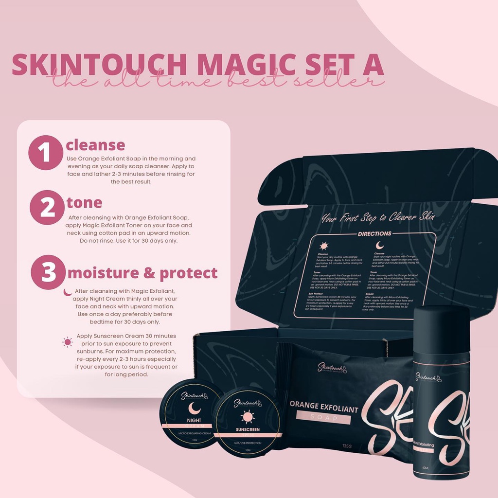 Skintouch Set A Mild Rejuvenating Products FDA APPROVED | Shopee ...
