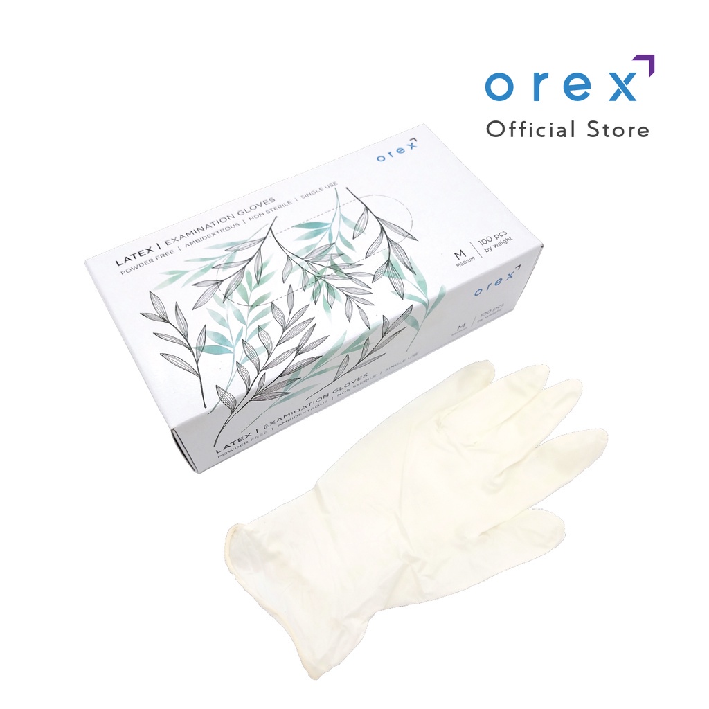 OREX POWDER FREE LATEX EXAMINATION GLOVES | Shopee Philippines