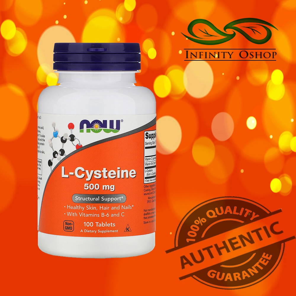 Now Foods - L-Cysteine, 500 mg, 100 Tablets | Shopee Philippines