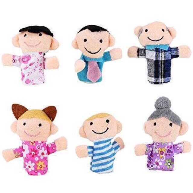 6 piece set family finger puppet | Shopee Philippines