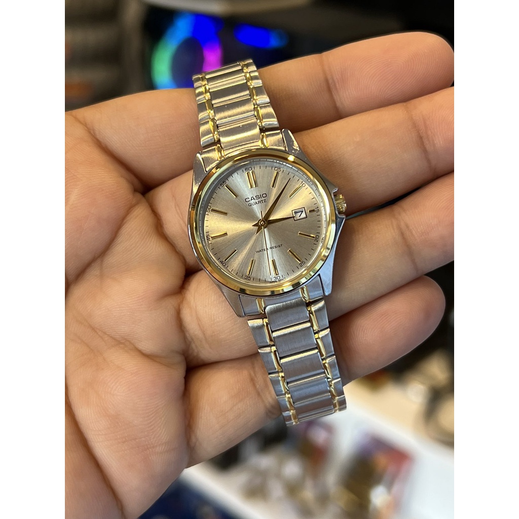 Casio Analog Two Tone Ladies Watch LTP-1183G-7A / Casio Analog Gold ...