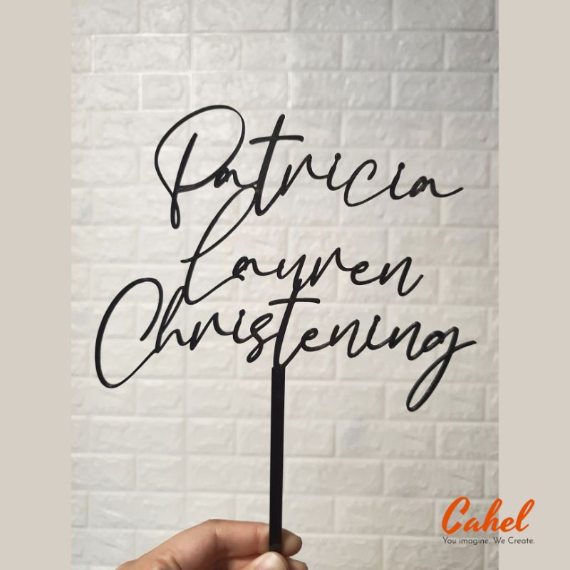 Christening Cake Topper Personalized Customized Baptism Dedication Cake ...