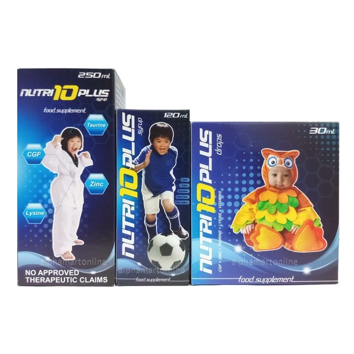 Nutri 10 Plus 250ml/120ml/30ml | Shopee Philippines