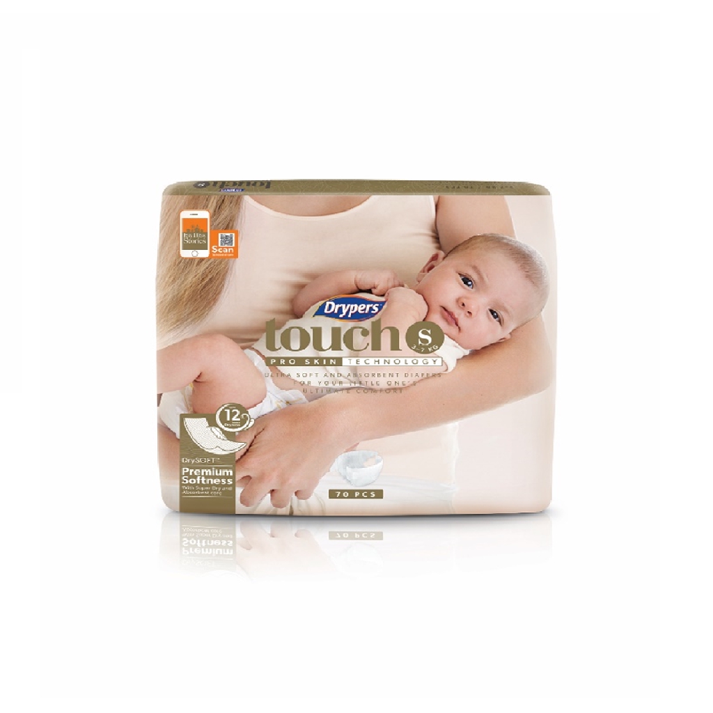 Drypers Touch Mega Pack S 70 Pack of 1 | Shopee Philippines