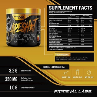 Primeval Labs Apeshit Alpha 40Servings Preworkout Ape Shit Pre Workout ...