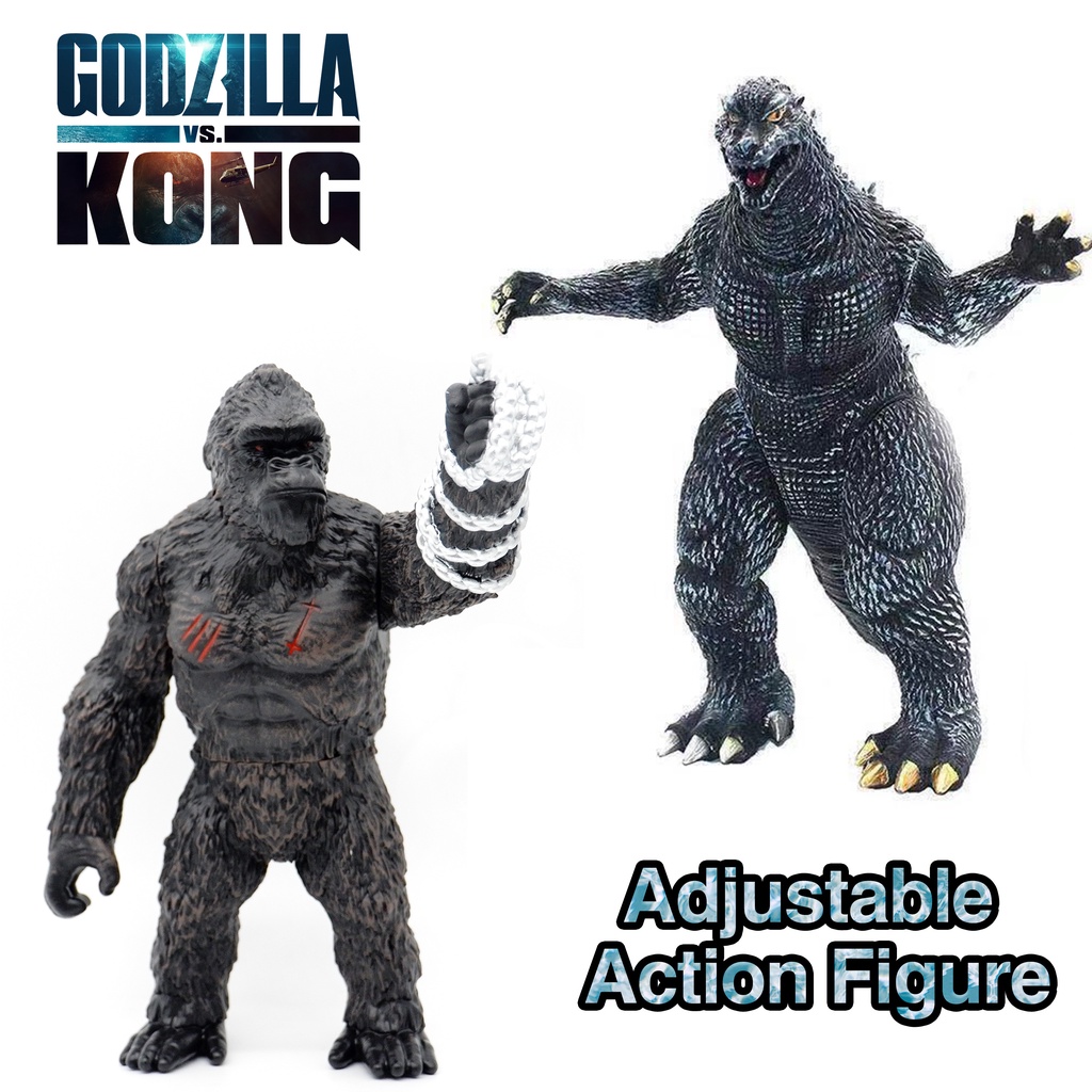 NEW Godzilla Action Figure w/ Movable Limbs Adjustable Body White ...