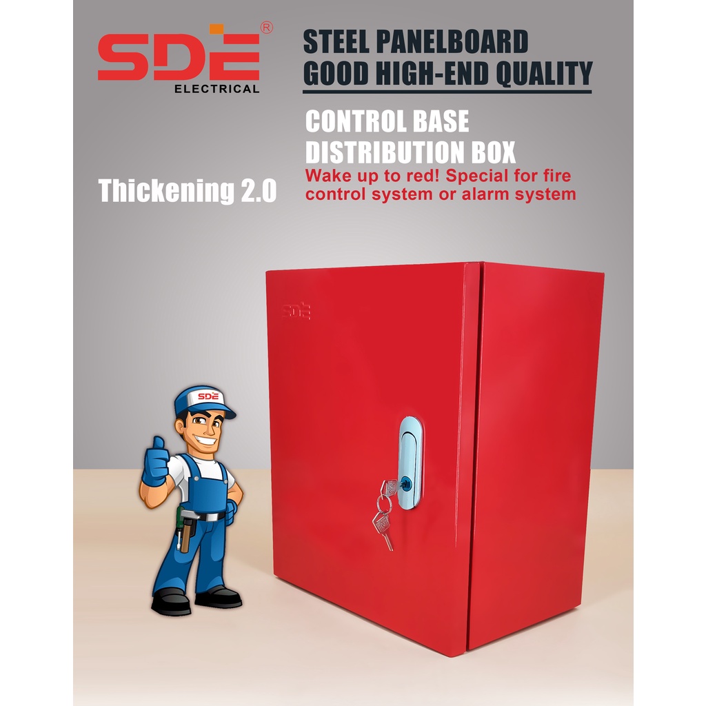 SDE STEEL RED PANEL BOARD / STEEL RED PANEL BOX / RED ELECTRICAL ...
