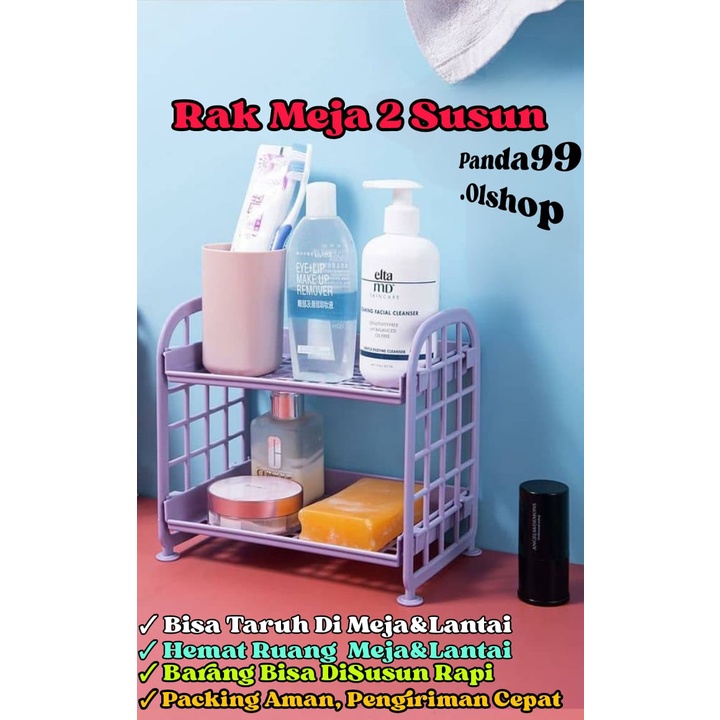 Mini Stacking Plastic Rack/mini 2-tier Shelf/Panda99 2-tier Kitchen ...