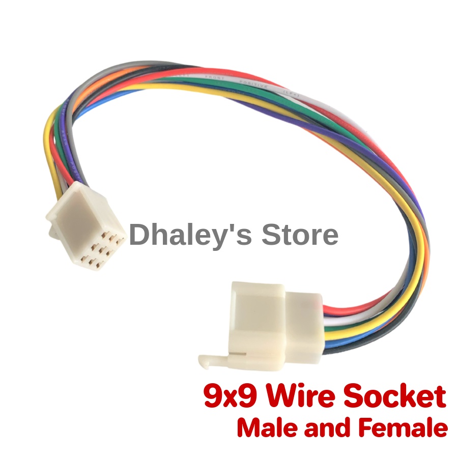 9pins / 8pins Wire Socket Male and Female Automotive Wire Socket 12cm ...