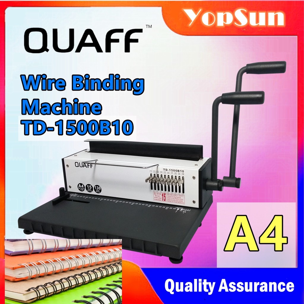 QUAFF Wire Binding Machine A4 Size | Shopee Philippines