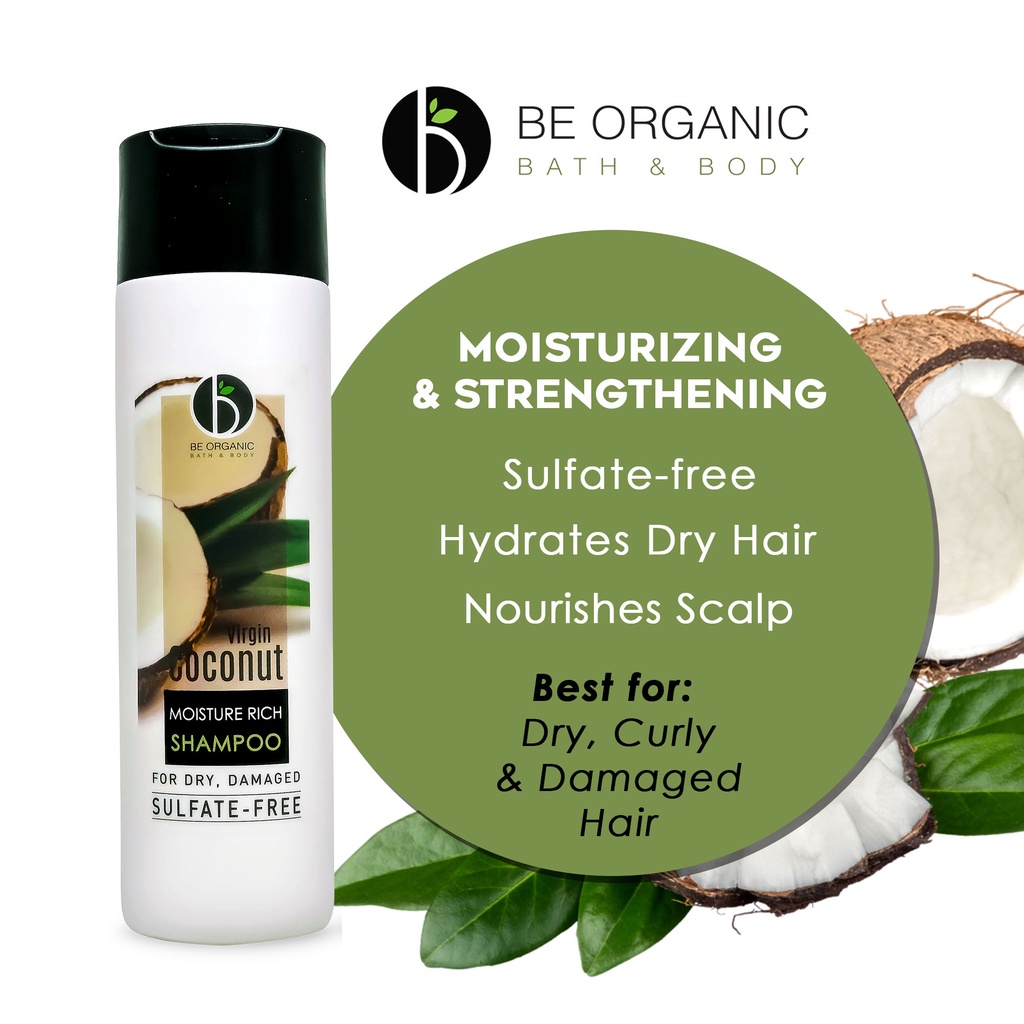 Be Organic Sulfate-free VCO Shampoo 250ml (Moisture Boost For Dry ...