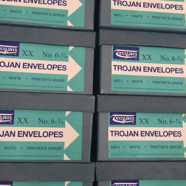 Trojan white envelope per box | Shopee Philippines