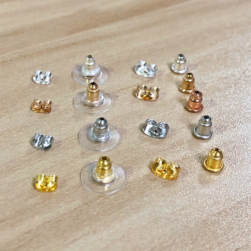 20 pieces Earring Nuts Backings Clasps Stopper Pakaw | Shopee Philippines