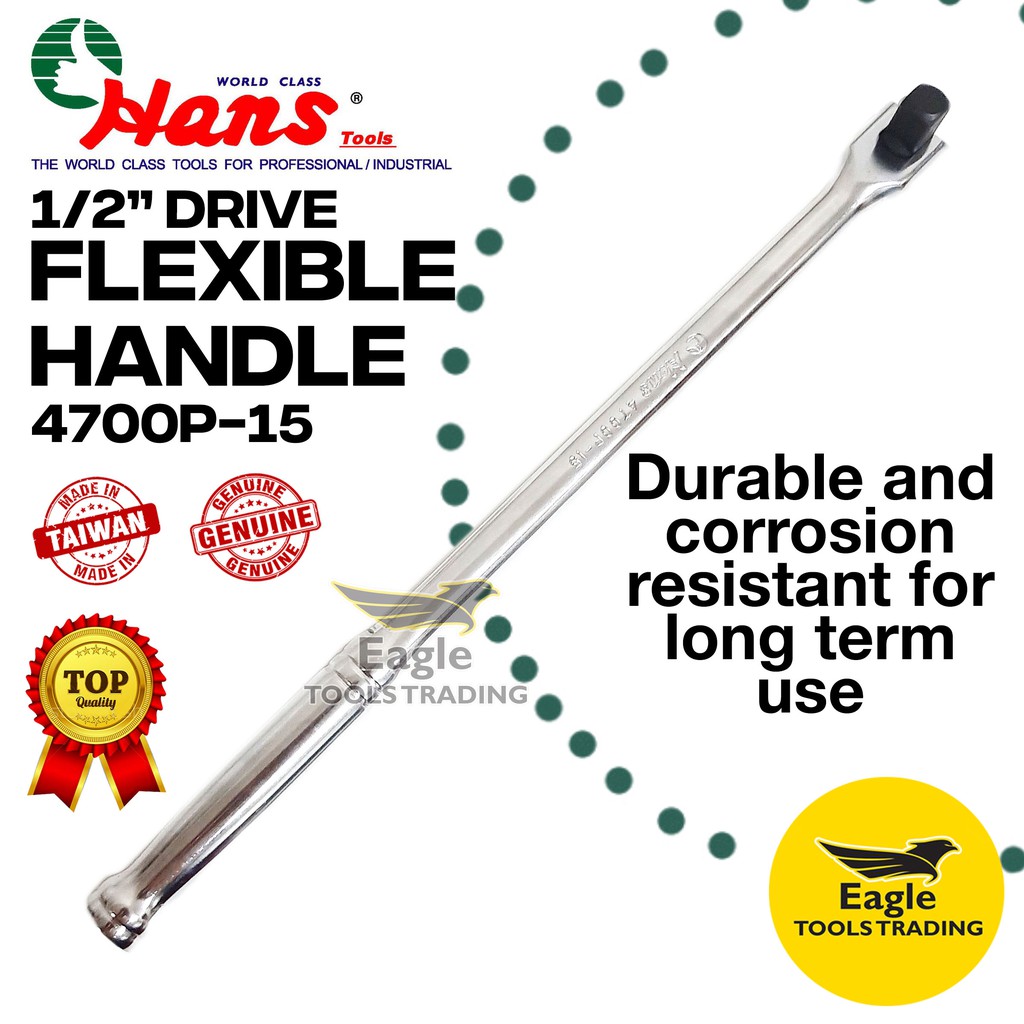 Hans 1/2" Drive Flexible Handle 4700-15 | 15 inch long | Shopee Philippines