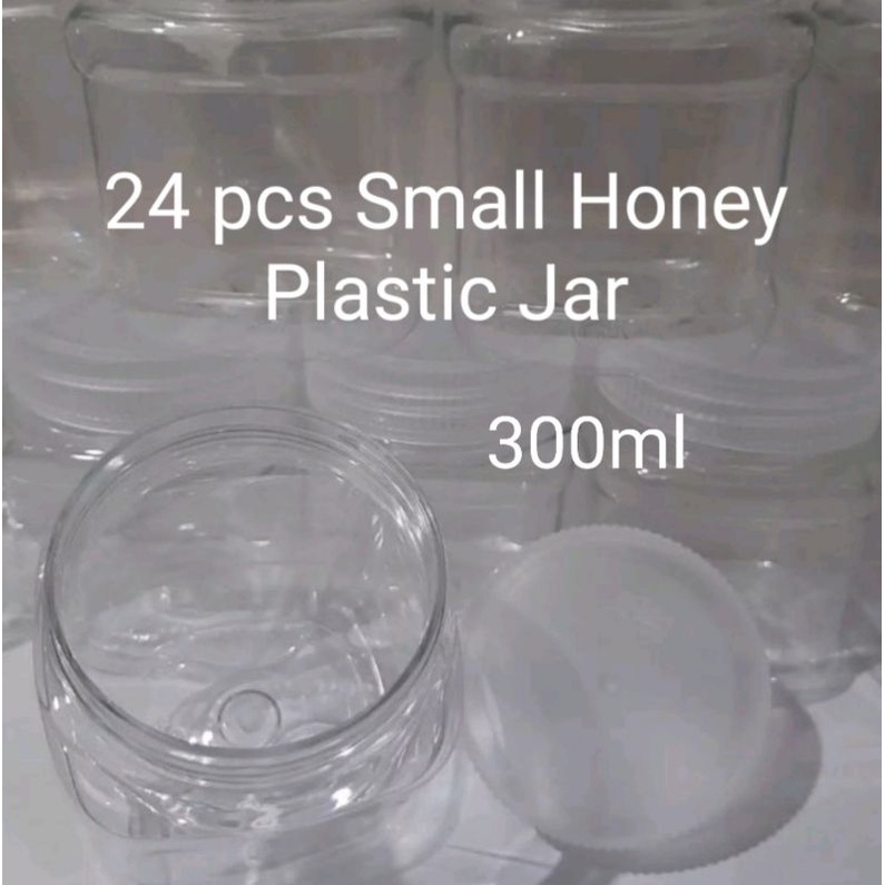 24 pcs Small Honey Plastic Jar 10 oz/300 ml with FREE Shrinkable ...