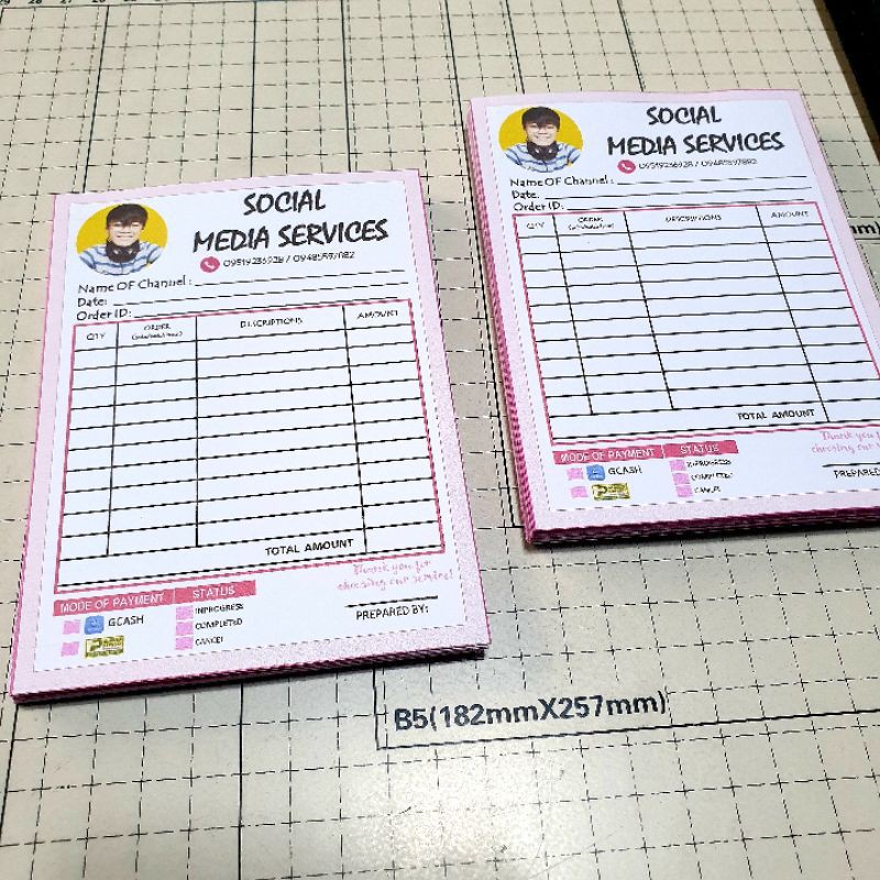 Personalized Order Form, Not Carbonized | Shopee Philippines