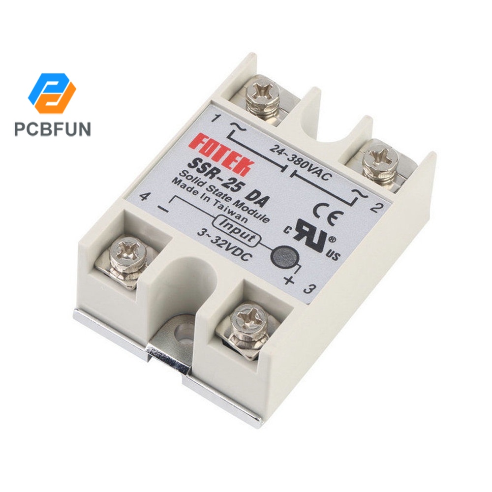 Pcbfun 24V-380V 25A Ssr-25 Da Solid State Relay For Pid Temperature Controller | Shopee Philippines