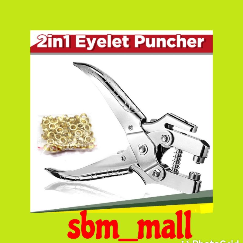 2in1 Eyelet Puncher 5mm for Hang Tag with Eyelet Grommet | Shopee ...
