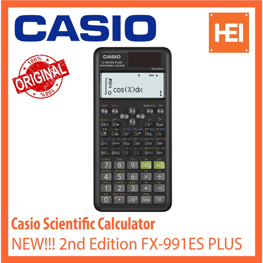 CASIO FX-991ES Plus Scientific Calculator (2nd Edition) | Shopee ...