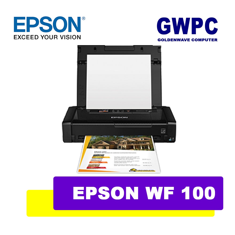 Epson WorkForce WF-100 Wi-Fi Inkjet Printer WF100 | Shopee Philippines