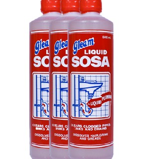 Gleam Liquid Sosa 500mL by 3s | Shopee Philippines