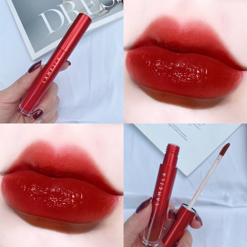 LAMEILA Liquid Lip Tint Long Lasting Lipstick Matte Lip Gloss 6 Colors ...