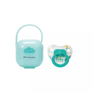 Momeasy Baby Silicone Round Pacifier with Storage Box Physiological ...
