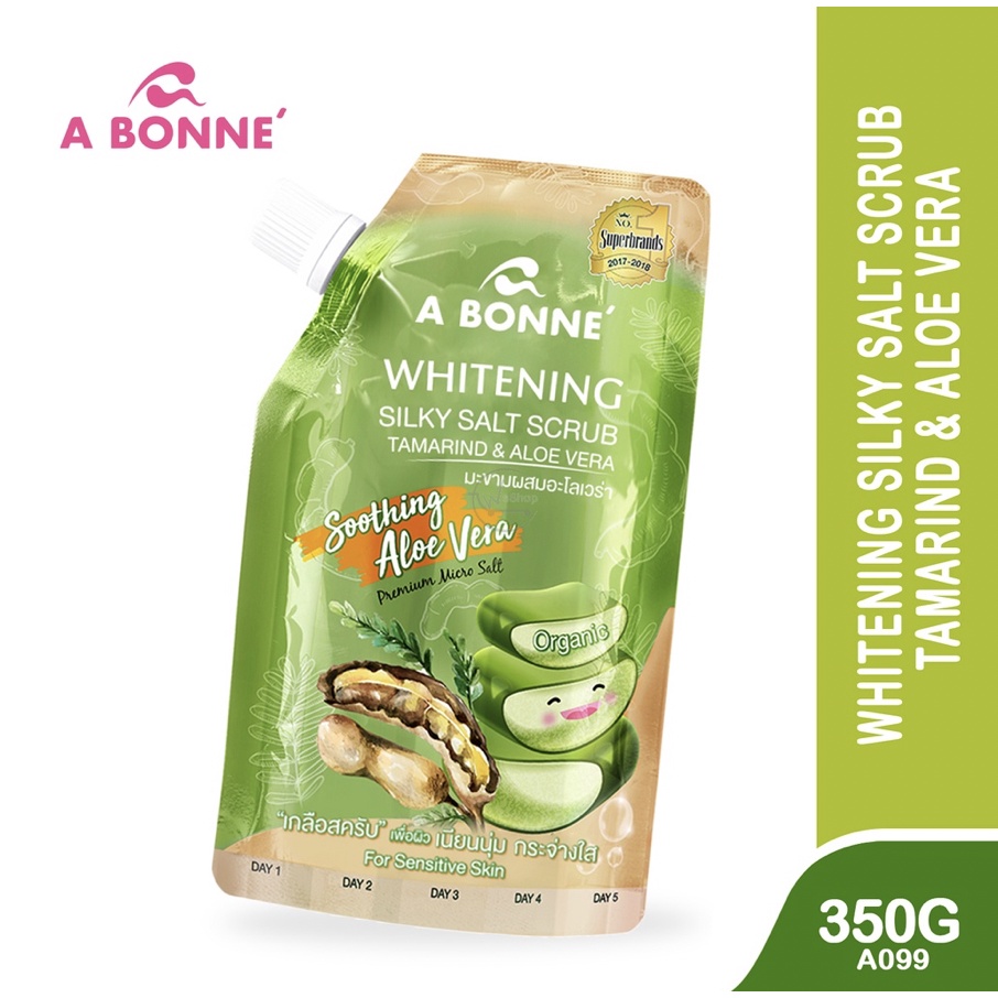 Abonne Whitening Silky Salt Scrub 350G - Tamarind & Aloe Vera ( A099 ...