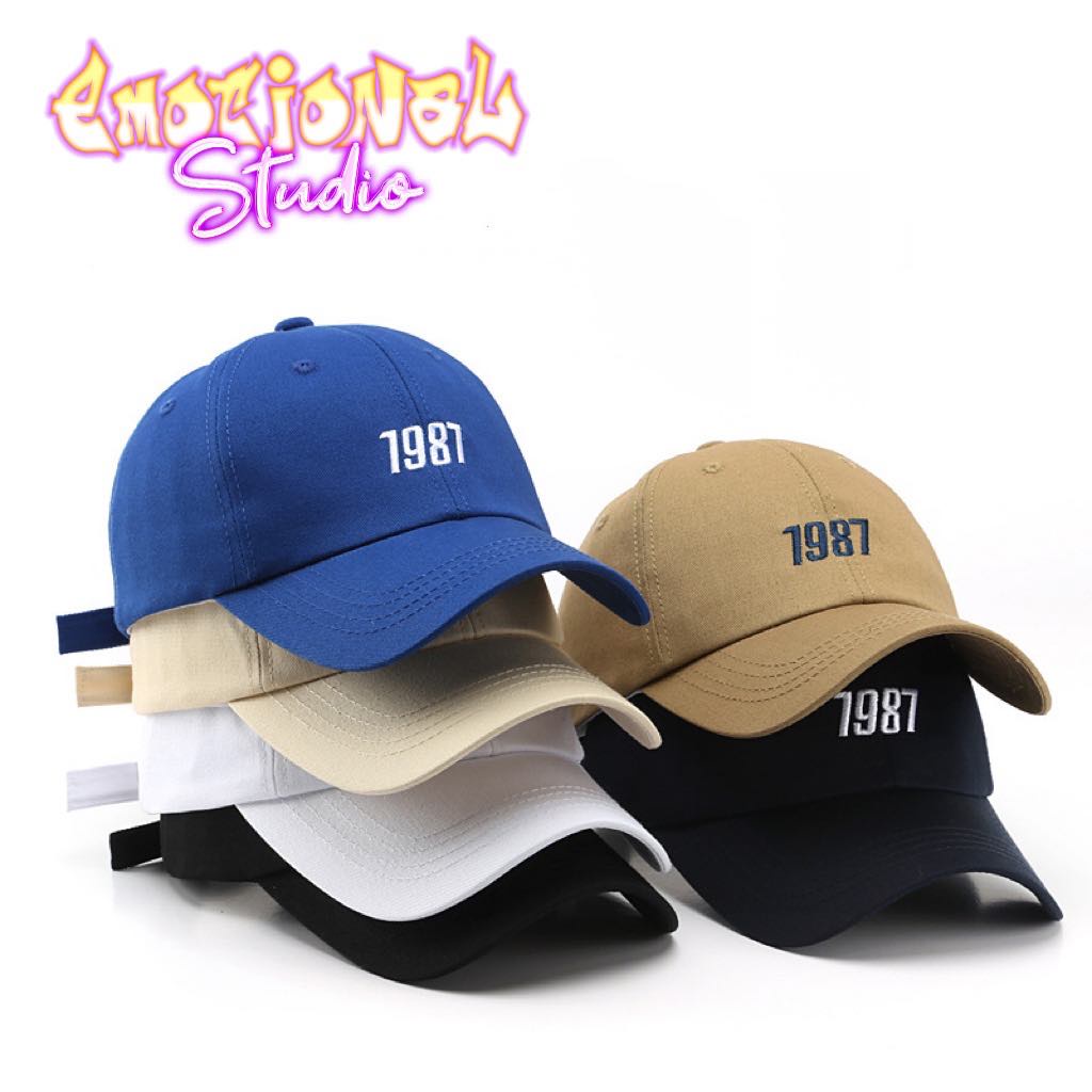 Emotional Studio Embroidery 1987 Cap Fashionable Cap Baseball Cap ...