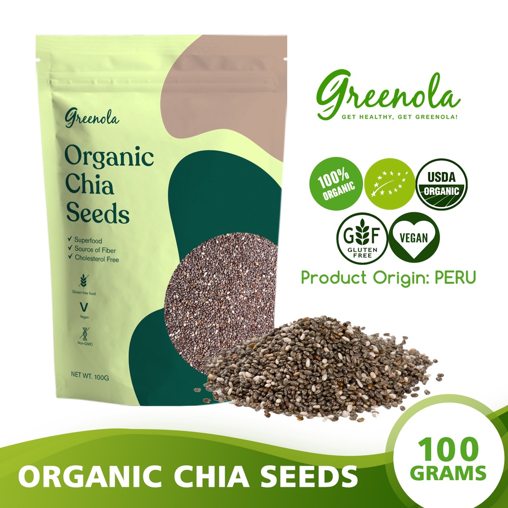 Greenola Organic Chia Seeds 100G | Shopee Philippines