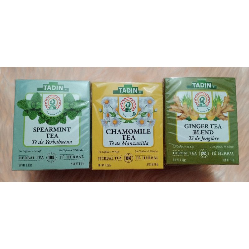 Tadin Chamomile, Ginger, Spearmint Tea 10 bags | Shopee Philippines