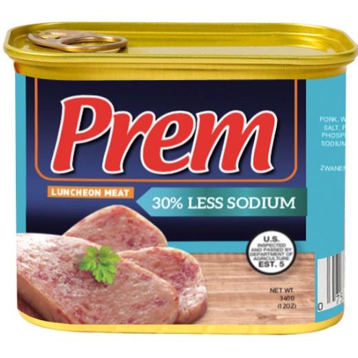 Prem Luncheon Meat Less Sodium 340g | Shopee Philippines