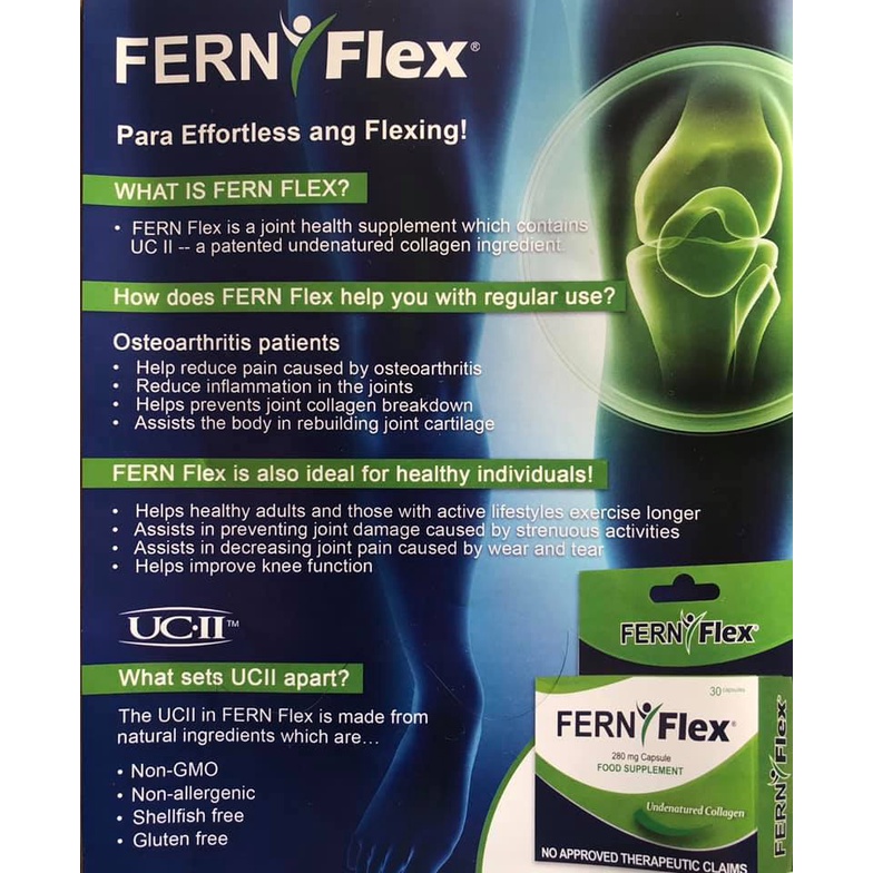 Fern Flex - Undenatured Type II Collagen presyo ₱2,500