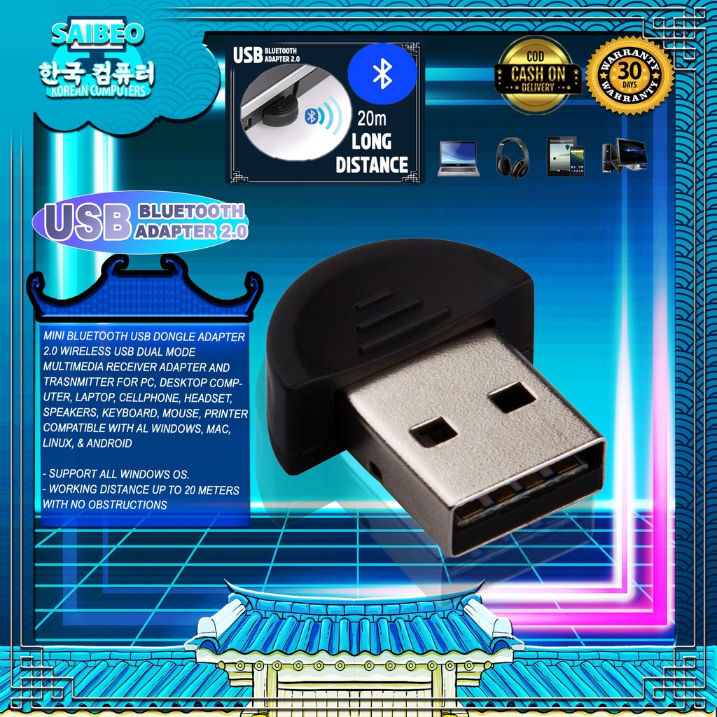 Mini Bluetooth USB Dongle Adapter 2.0 Wireless USB Dual Mode Multi ...