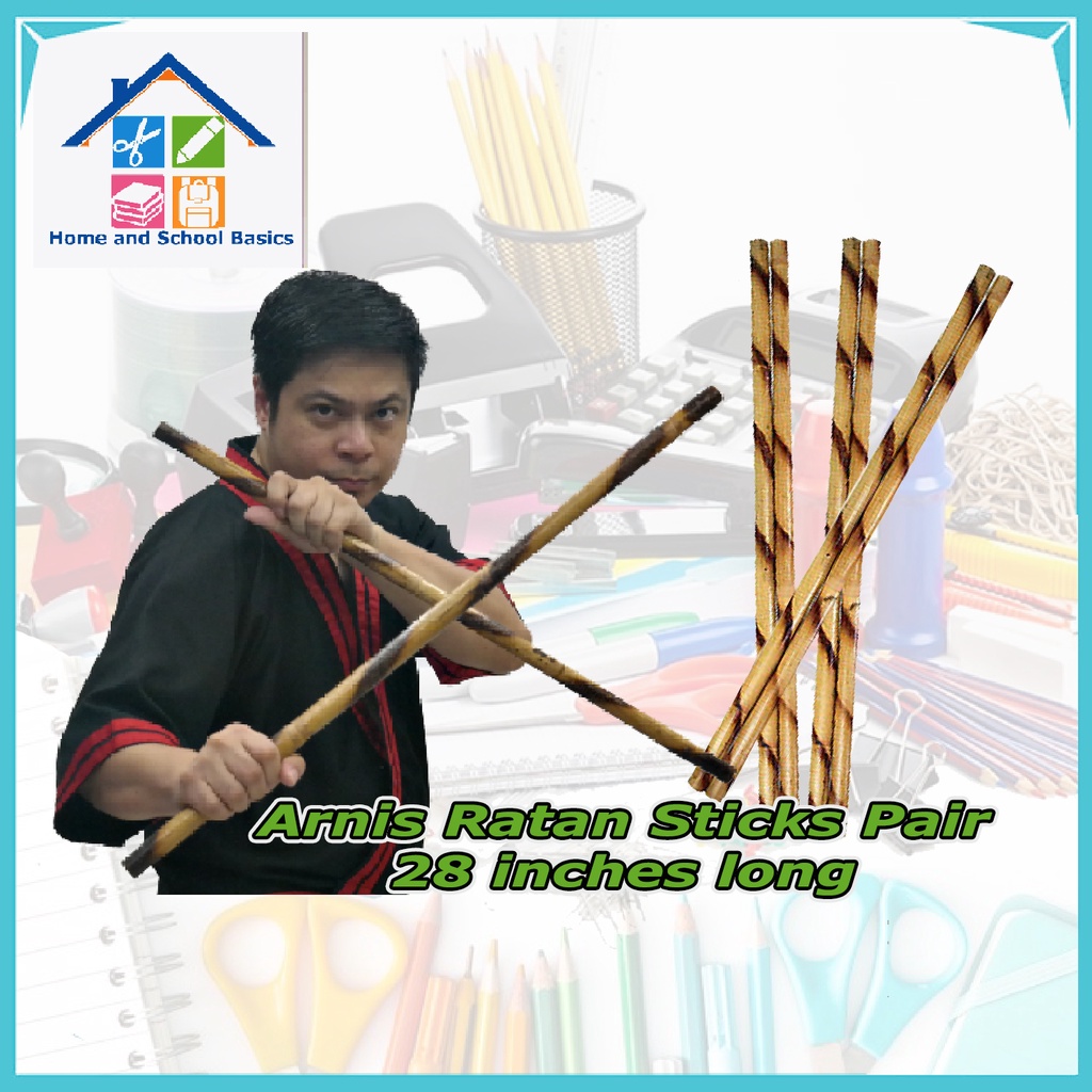 Rattan Arnis Stick Pair - 28 inches long | Shopee Philippines
