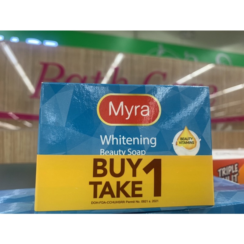 Buy 1 Take 1 Myra Whitening Beauty Soap 90g | Shopee Philippines