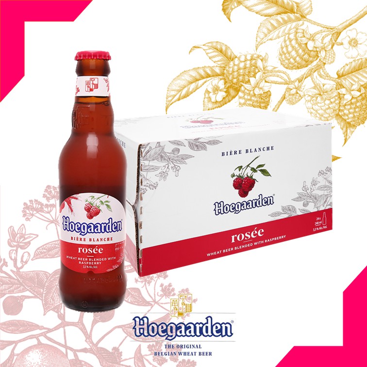 Hoegaarden Rosee Beer 248ml Bottle x 24 (Case) | Shopee Philippines