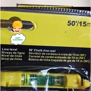 Layout Set Carpenter Tool Pitik Chalk Line Guide Level Chalk Line Reel ...