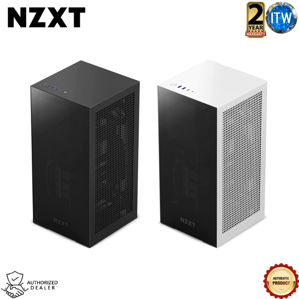 NZXT H1 Version 2 - Dual Chamber Airflow, Tinted Tempered Glass Panel ...