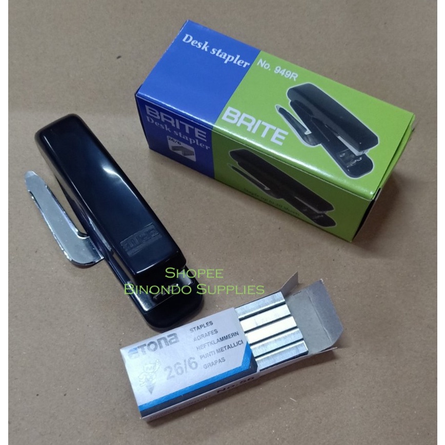 Brite Standard Stapler With Remover #35 FREE Staple Wire 949R stapler ...