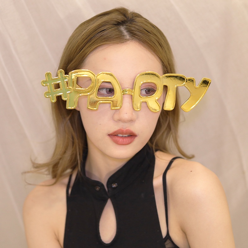 Birthday Party Photo Funny Glasses Color Letter Party Glasses Shopee Philippines